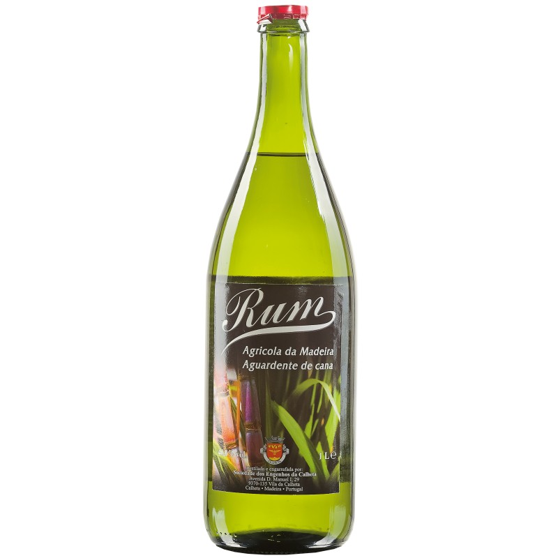 Ron Agrícola Madeira 40% Botella Vidrio 1L - Loja Madeirense